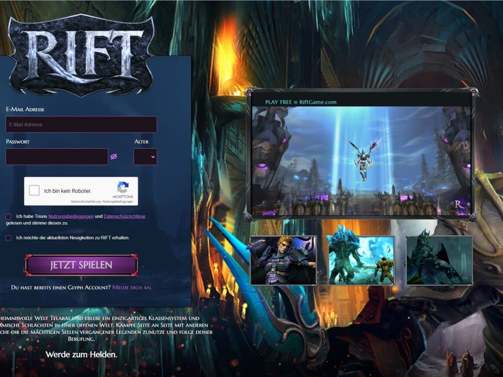 RIFT kostenlos spielen - Spannende MMORPG-Action 2020